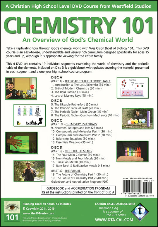 Chemistry 101 DVD Curriculum – Light of Faith Resources